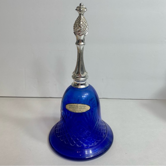 Avon | Accents | Vintage Avon Roses Perfume Cobalt Color Glass Bottle ...